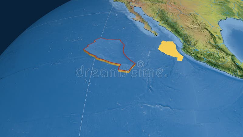 Rivera Tectonic Plate. Topography Stock Video - Video of activity ...