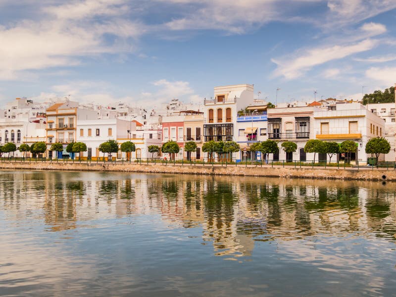 Riverbank Ayamonte, Andalucia, Espanha Foto de Stock - Imagem de ...