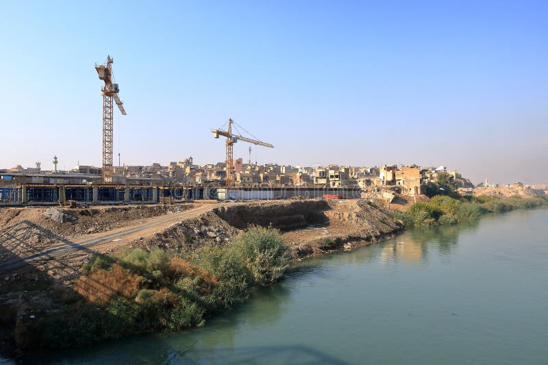 The Riverbank of the Tigris River in Mosul, Mossul, Iraq Stock Photo ...