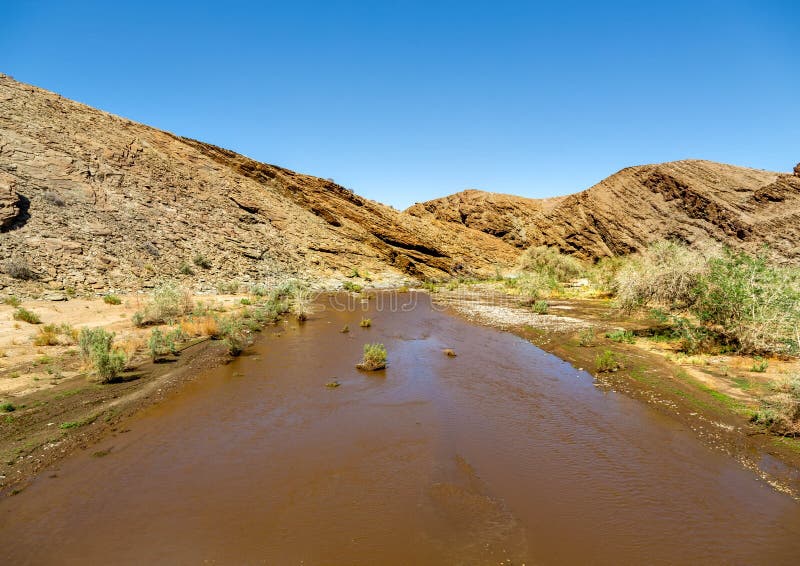 Riverbed at the Namib Desert in Namibia Stock Image - Image of travel ...