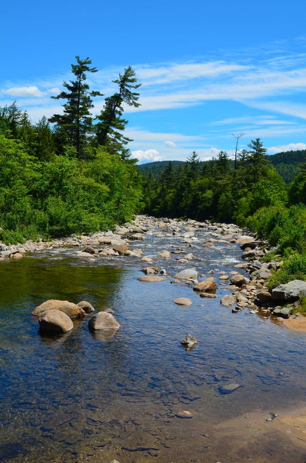 Riverbed in White Mountain National Forest Stock Image - Image of ...