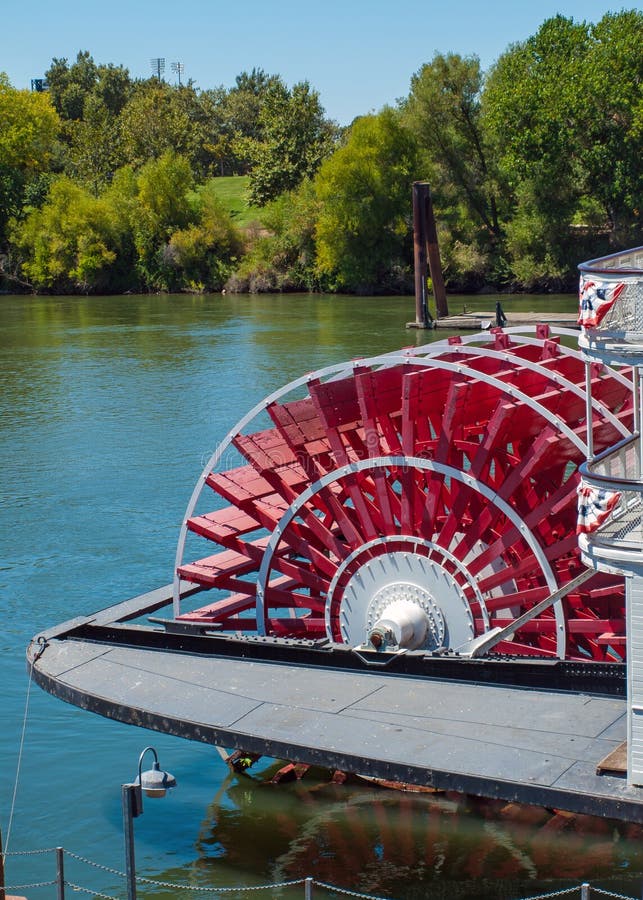 Paddle Wheel River Boat stock photo. Image of travel, stern - 4995198