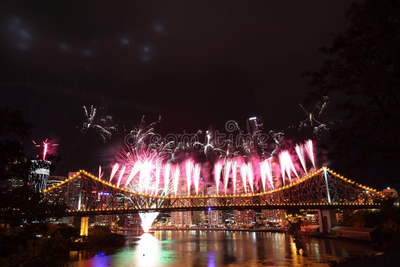 Riverfire Festival in Brisbane Editorial Stock Image - Image of city ...