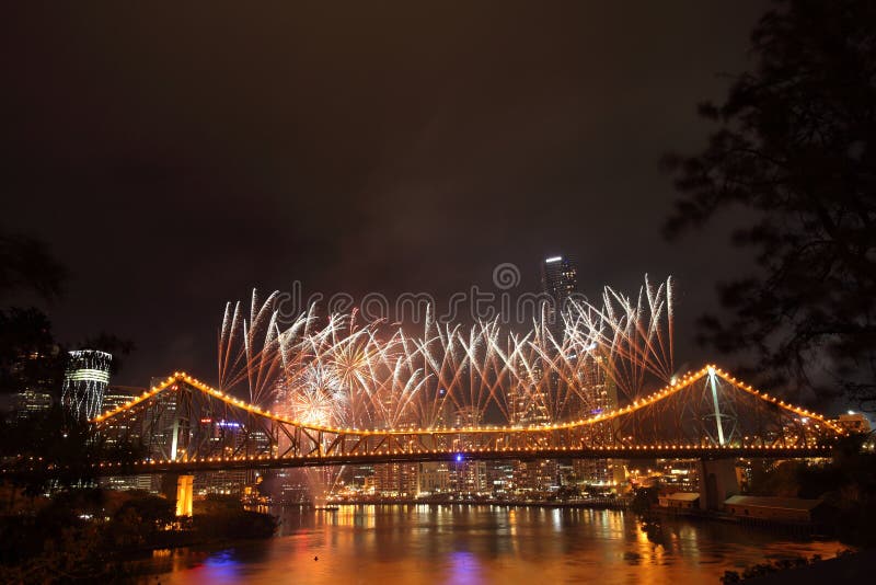 Riverfire Festival in Brisbane Editorial Stock Image - Image of city ...