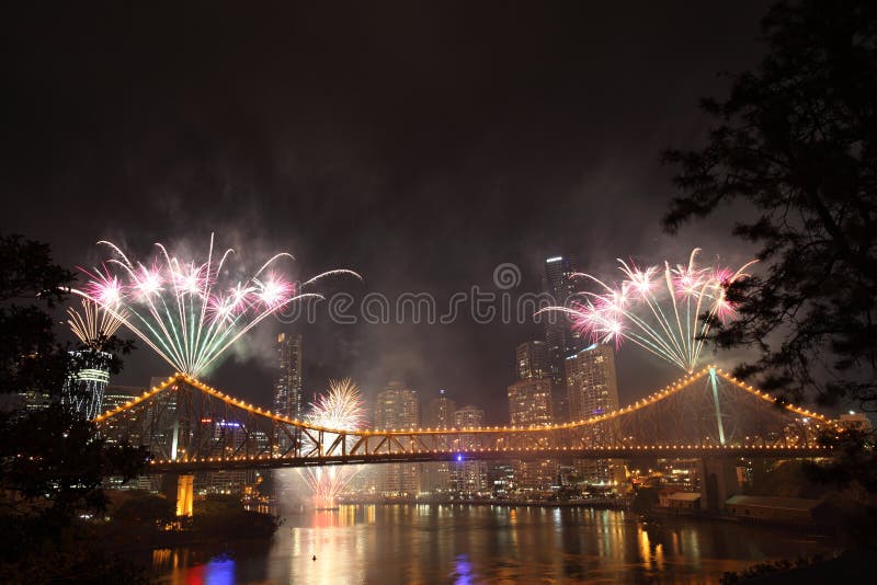 Riverfire Festival in Brisbane Editorial Stock Image - Image of city ...