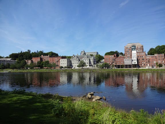 Riverfront stock image. Image of augusta, river, historical - 60312509