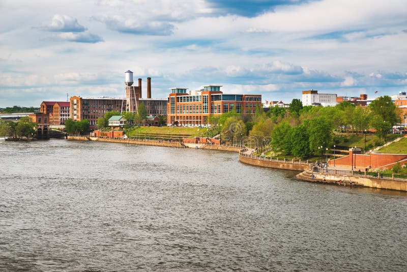 Riverfront and Downtown in Columbus, GA Stock Image - Image of ...