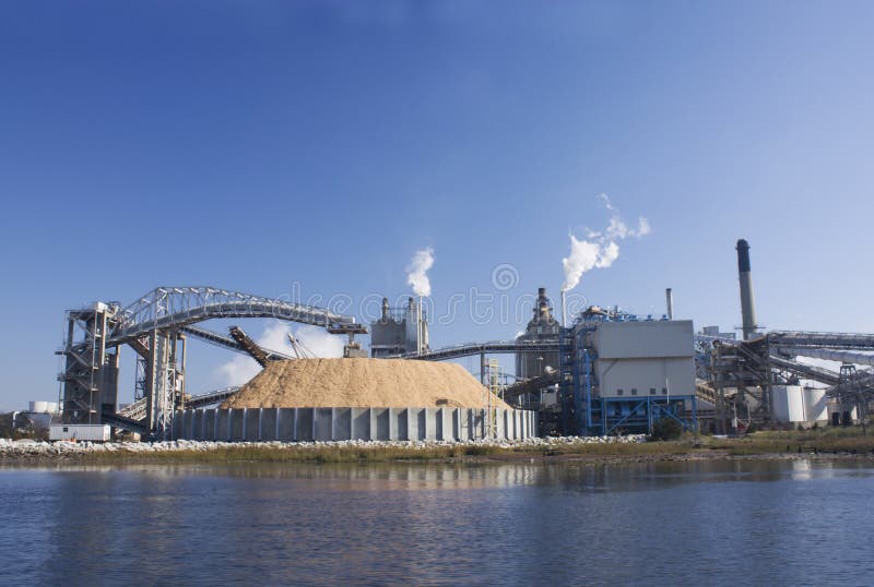 Riverfront papermill stock image. Image of papermill, complex - 8089435