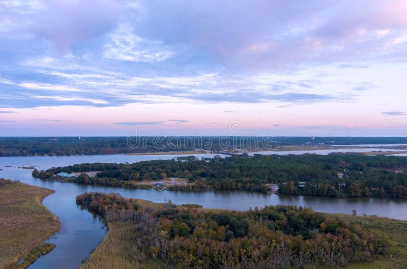 5 Rivers Delta Resource Center at Sunset Stock Image - Image of spanish ...