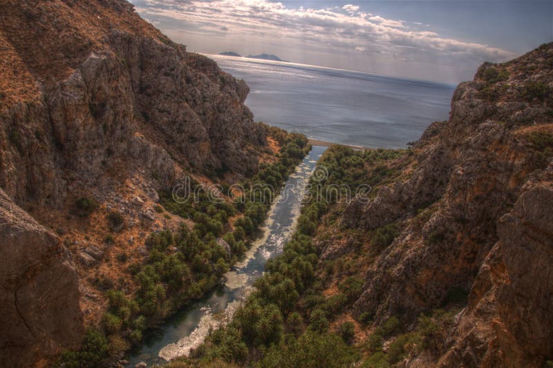 Rivers flows to the sea stock image. Image of holiday - 34274731