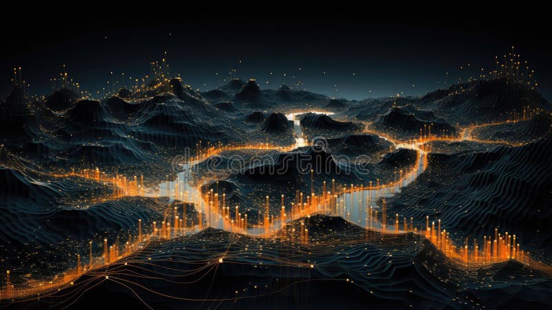 Rivers of Information, Data As Rivers, Data Stream, Flow of Digital ...