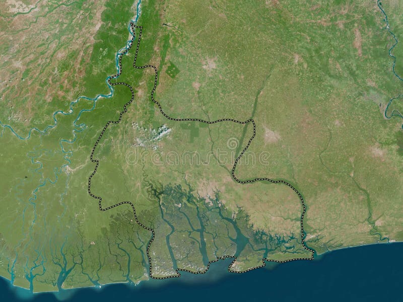 Rivers, Nigeria. High-res Satellite. No Legend Stock Photo - Image of ...