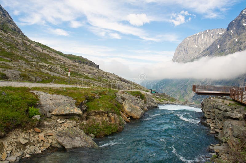 Fjord and river, Norway stock photo. Image of landscape - 5685650