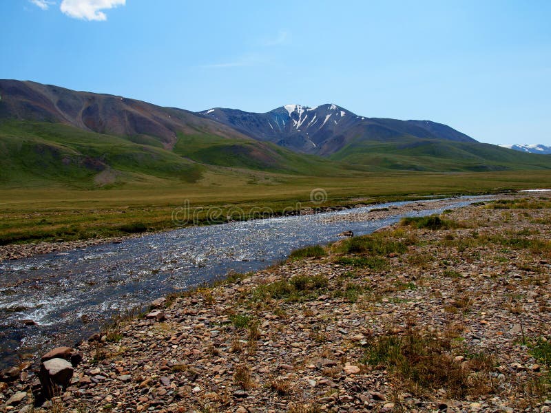 The Rivers of Plateau Ukok, Mountain Altai Stock Image - Image of asia ...