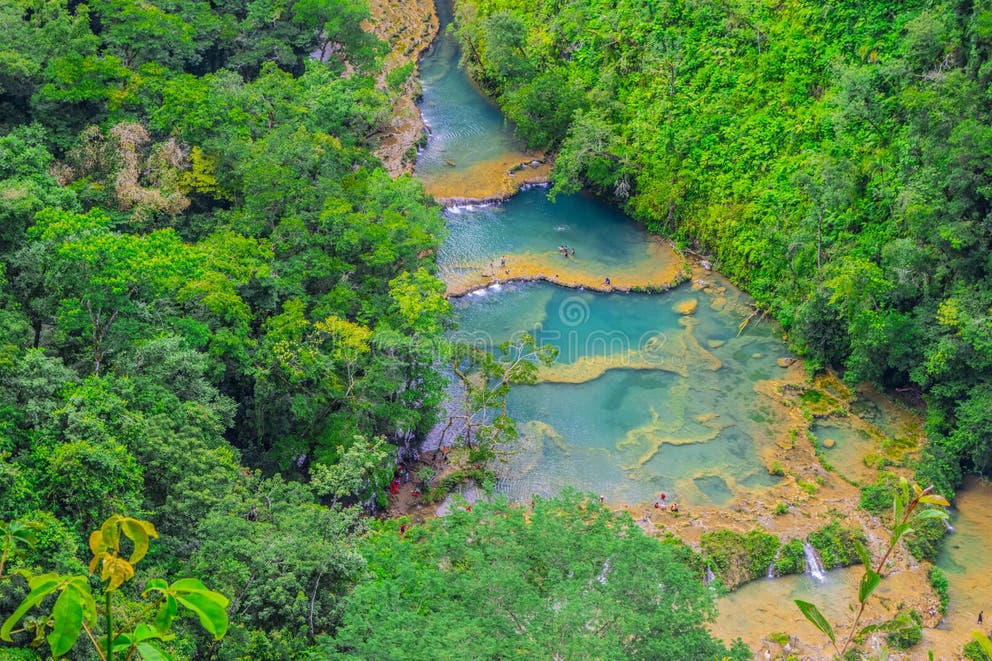 Rivers of semuc champey stock image. Image of green - 340600655