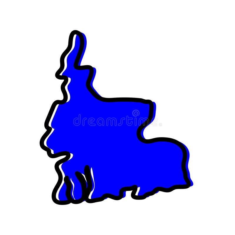 Rivers State of Nigeria Vector Map Illustration Stock Vector ...