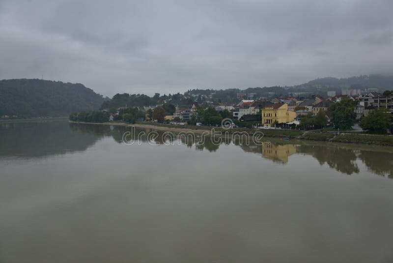Open River Waters of Austria Stock Image - Image of landmark, river ...