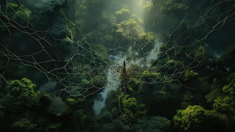 Rivers tree network stock illustration. Illustration of branches ...