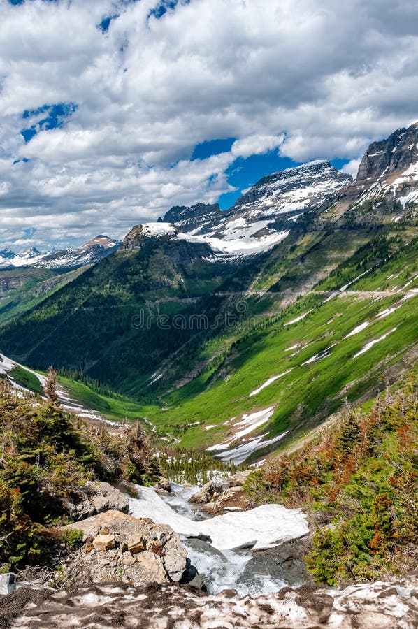 Rivers and Waterfalls in Glacier National Park Stock Photo - Image of ...