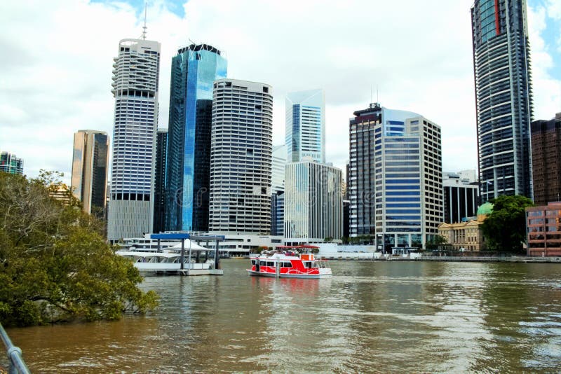 Riverside Brisbane stock photo. Image of riverside, business - 27261624