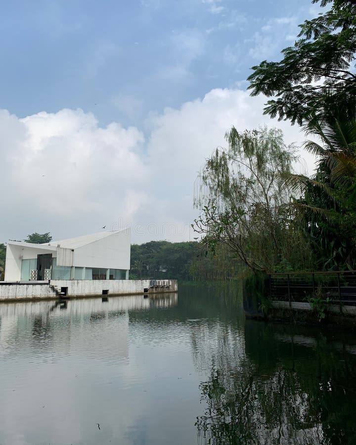 Riverside stock image. Image of river, architecture - 212676039