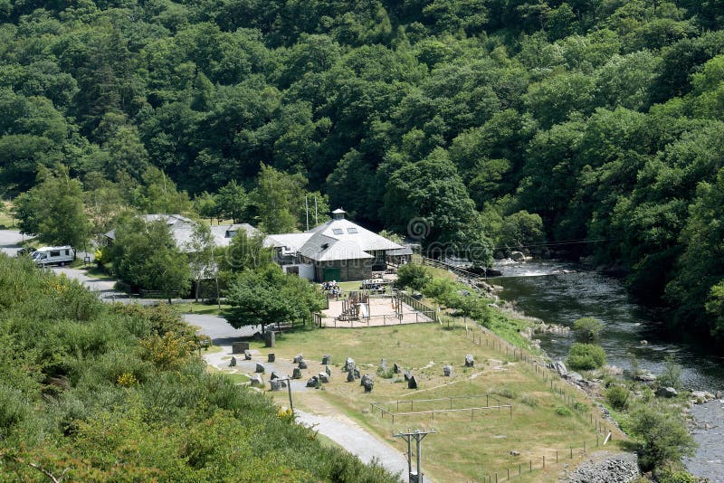 Riverside cafe stock photo. Image of building, grass - 18256552