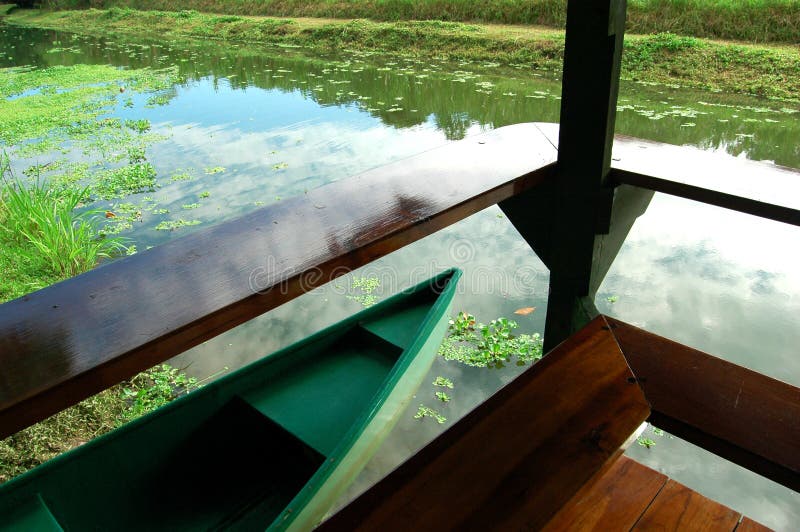 Riverside Canoe stock image. Image of rest, tropical, boat - 1769155