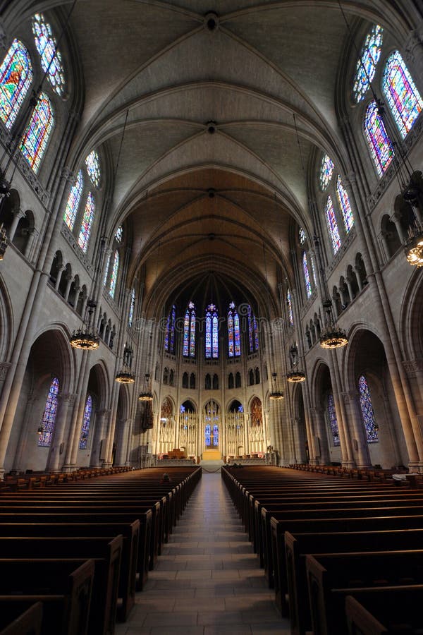 Riverside Church of New York City Stock Image - Image of basilique ...