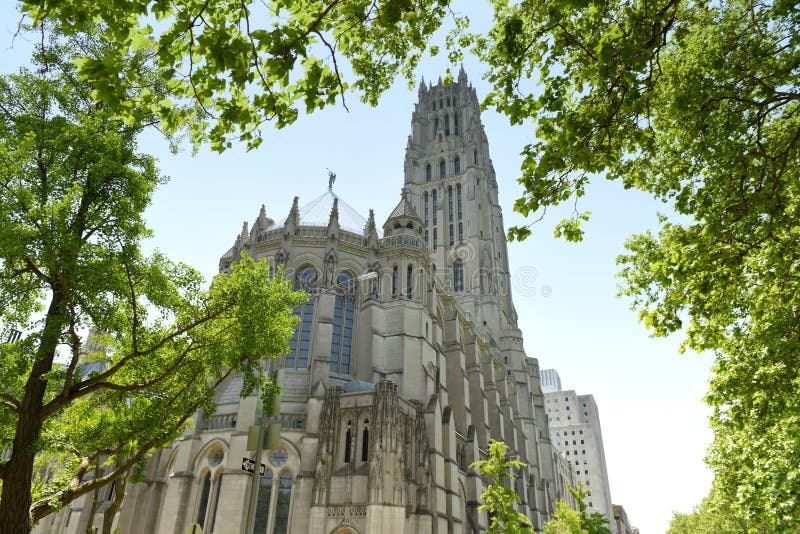 Riverside Church in New York City Stock Photo - Image of city ...