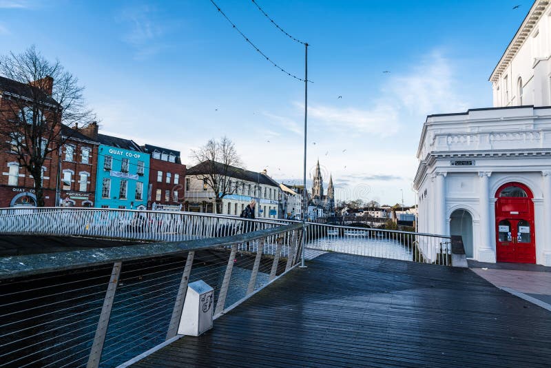 Riverside of Cork editorial stock image. Image of eire - 105036724