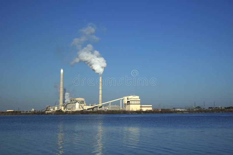 Riverside factory stock photo. Image of volga, sunny - 61276680