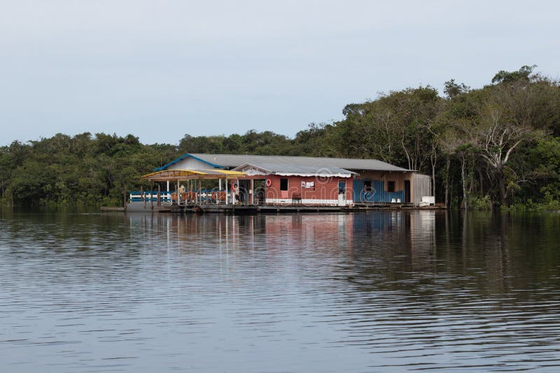 Riverside Family House on the Amazon River Editorial Photography ...