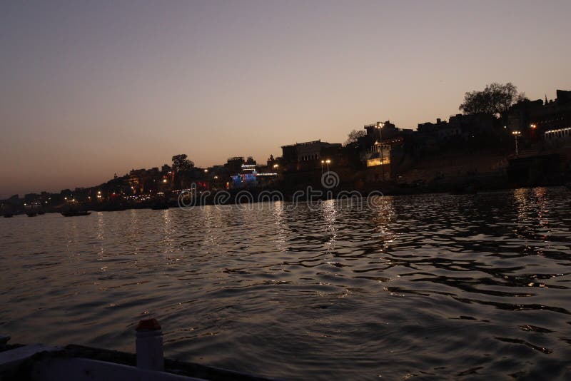 Riverside Ganges India Banaras Travel Stock Image - Image of banaras ...
