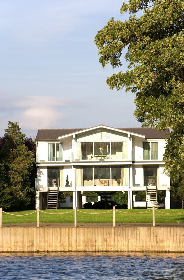 Waterfront Homes stock photo. Image of model, landscape - 1674092