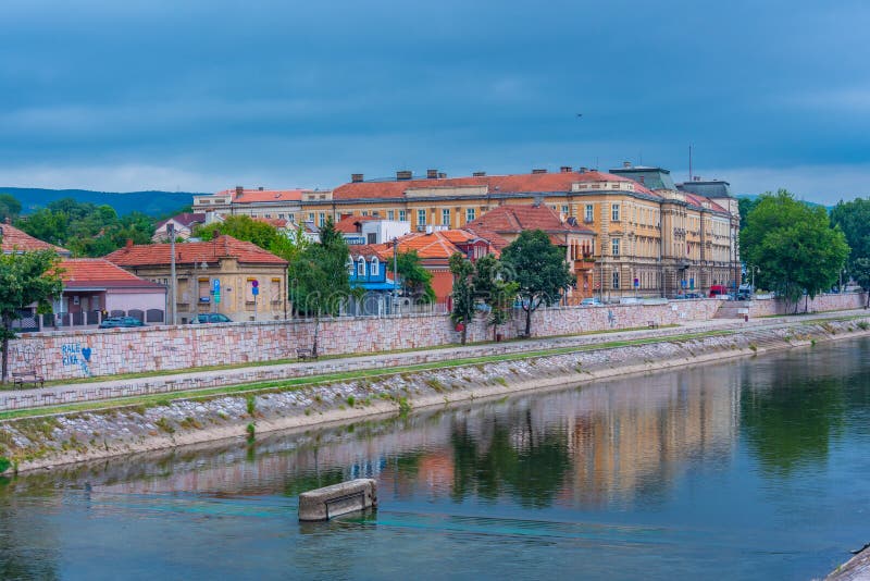 Riverside of Nisava in Serbian Town Nis Stock Photo - Image of exterior ...