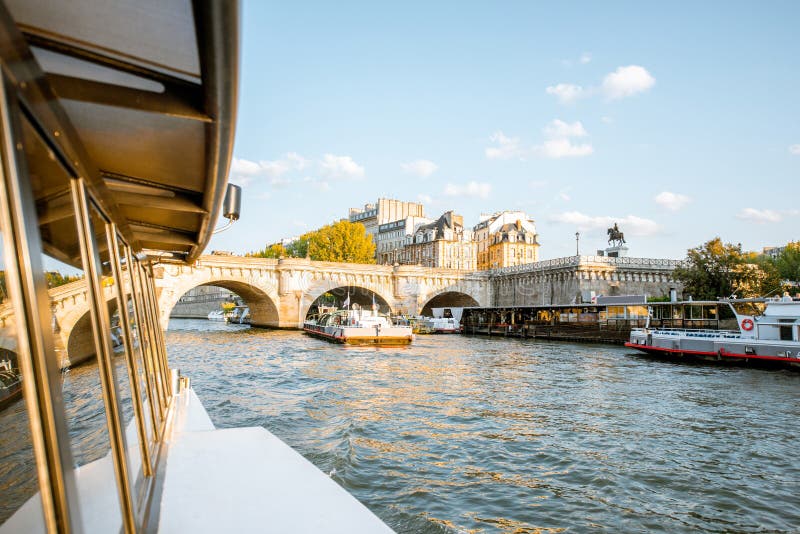 Riverside in Paris stock image. Image of swimming, vacation - 128859857