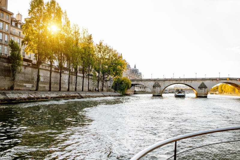 Riverside in Paris stock photo. Image of capital, paris - 128859766