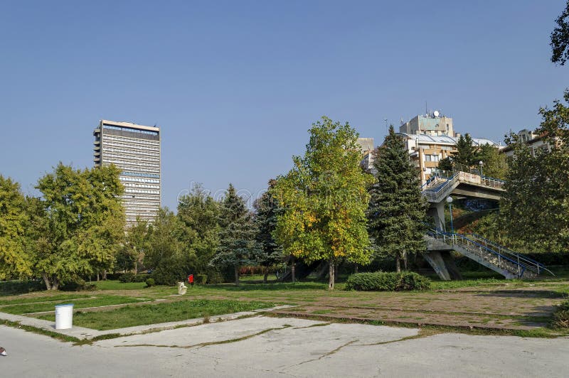 Riverside Park in Ruse Town Along River Danube Stock Photo - Image of ...