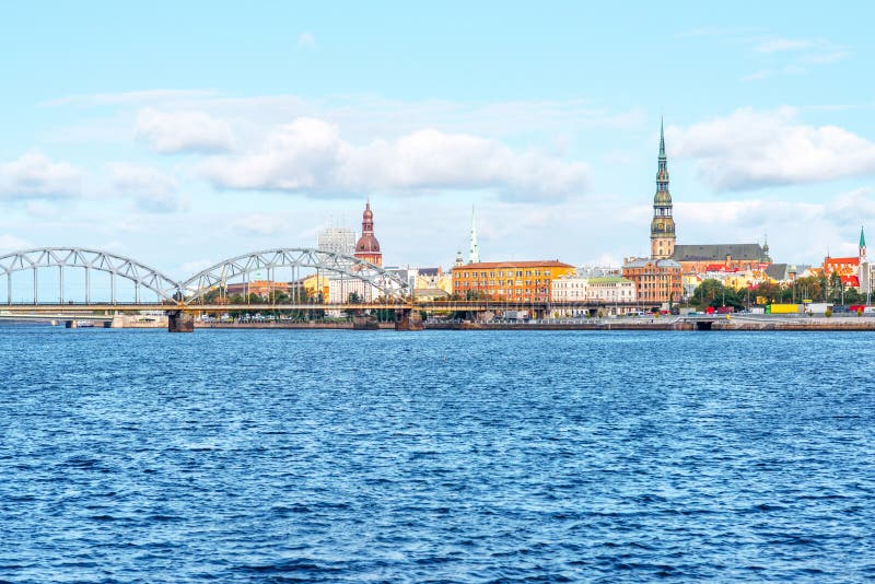 Riverside in Riga stock image. Image of architecture - 82211651