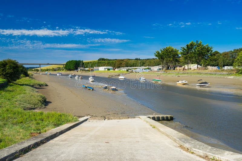 River Camel at Wadebridge Cornwall England Stock Image - Image of ...