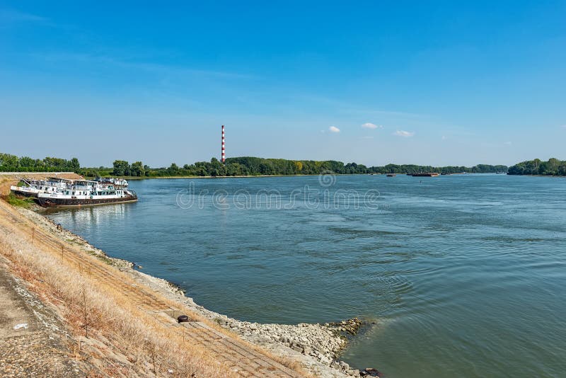 Riverside of River Danube in Novi Sad. Editorial Stock Photo - Image of ...