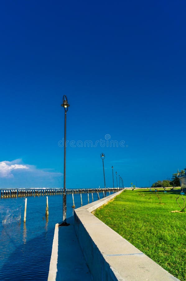 Riverside scape stock image. Image of riverside, lamp - 52143341