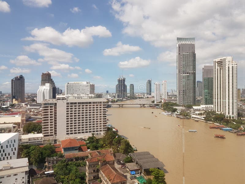 Riverside view editorial stock image. Image of phra, riverside - 95193829