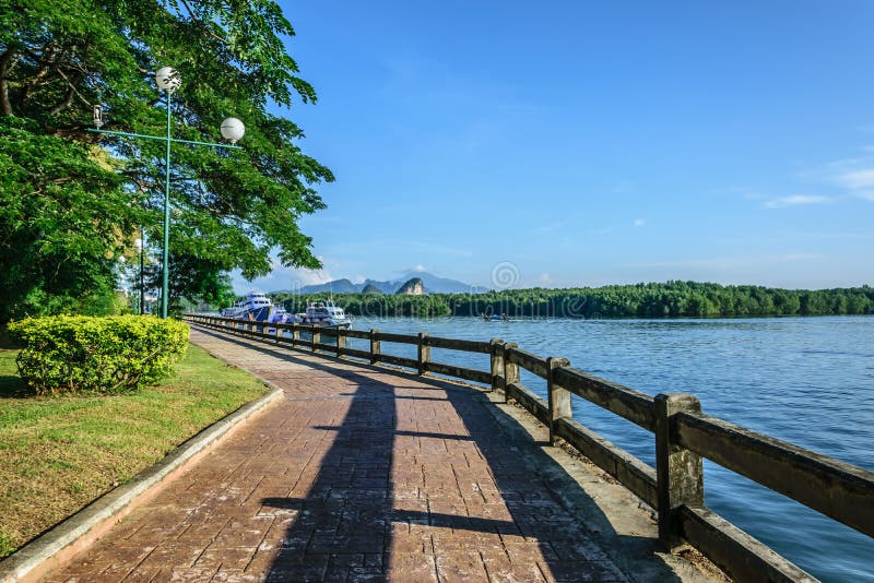 Riverside walk stock photo. Image of landscape, outdoors - 63838608