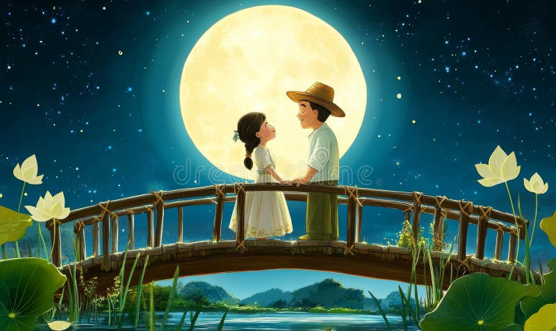 Riverside Workers in a Cartoon Stock Image - Image of isolate ...