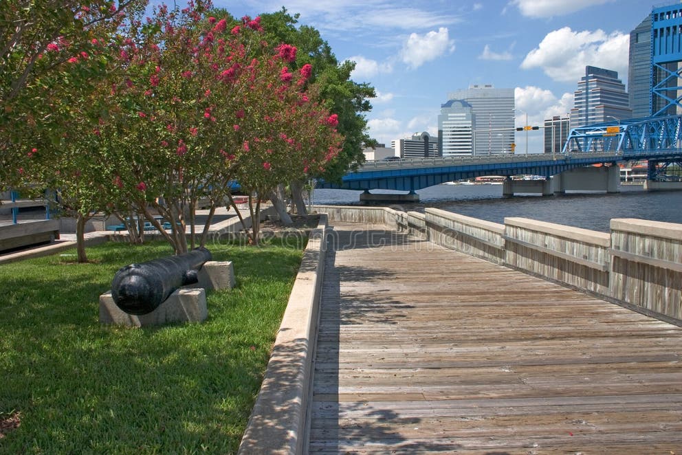 Riverwalk jax stock photo. Image of waterfront, downtown - 1248104