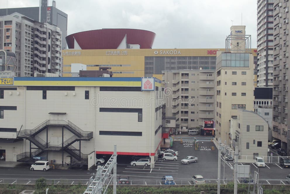 Riverwalk in Kitakyushu, Japan Editorial Stock Image - Image of japan ...