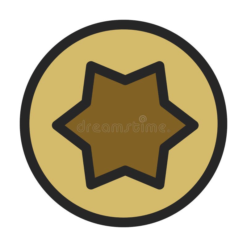 Rivet Bolt Vector Icon.Color Vector Icon Isolated on White Background ...