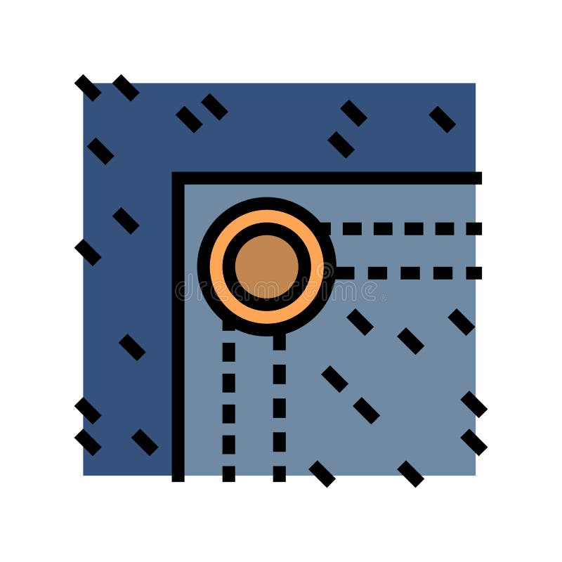 Rivet Denim Color Icon Vector Illustration Stock Vector - Illustration ...