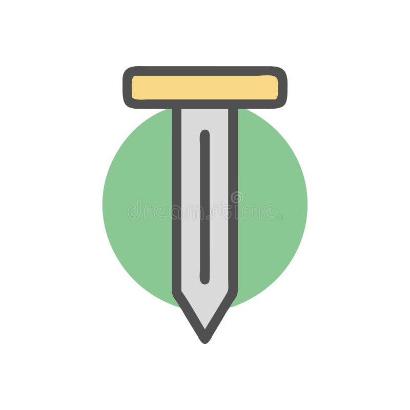 Rivet Design Icon for Enhancing Stability Stock Vector - Illustration ...